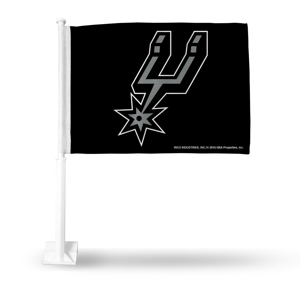 SPURS CAR FLAG WITH PRIMARY LOGO- SECONDARY DESIGN